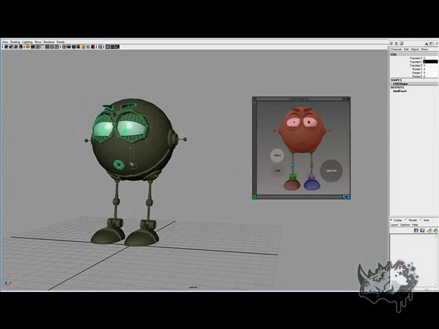 Simple_boot_for maya | free maya rigs