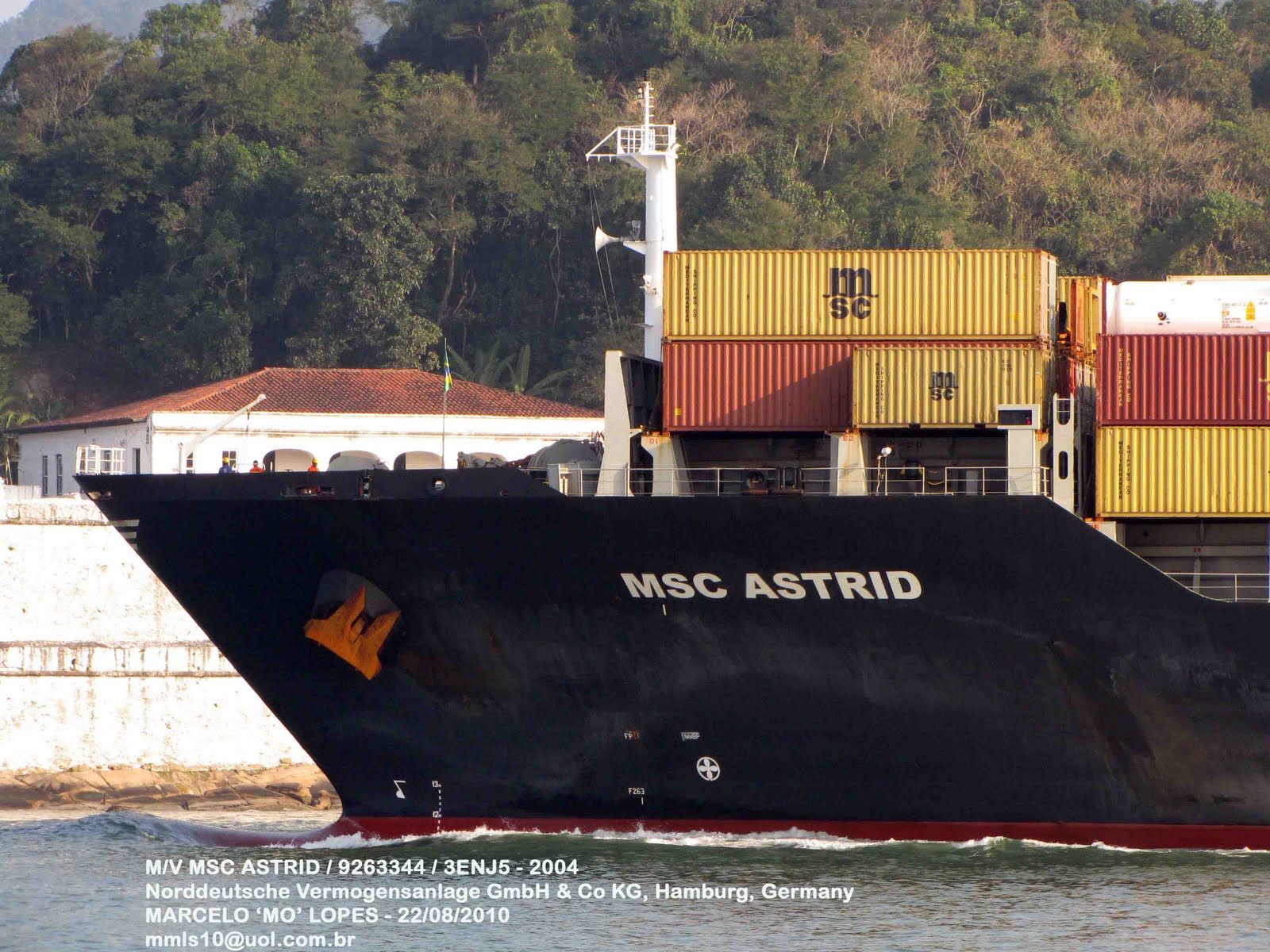 Santos Shiplovers: M/S MSC Astrid / 3ENJ5