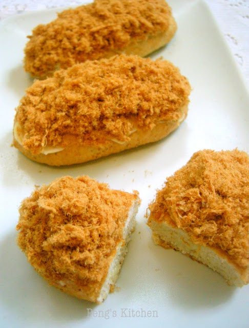 Peng's Kitchen: Wholemeal Pork Floss Bun