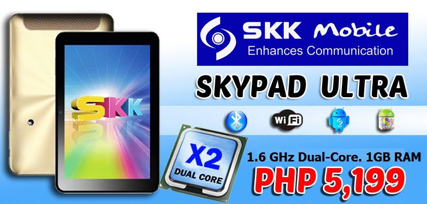 SKK Mobile Skypad Ultra Jellybean tablet price and specs
