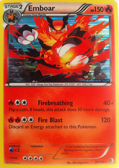 Emboar -- Boundaries Crossed Pokemon Card Review | PrimetimePokemon's Blog