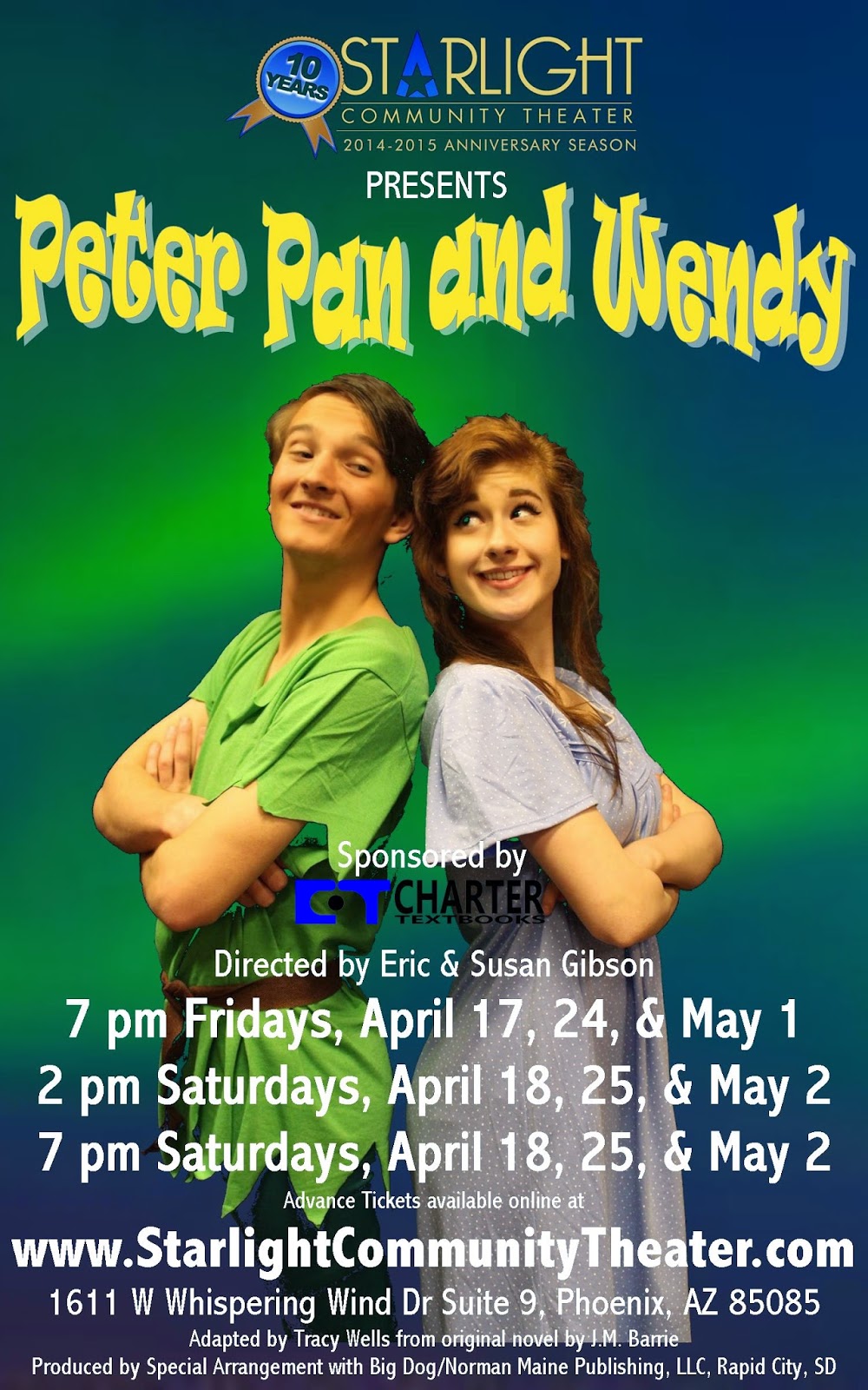 PHX Stages: PETER PAN AND WENDY - Starlight Community Theater - April ...