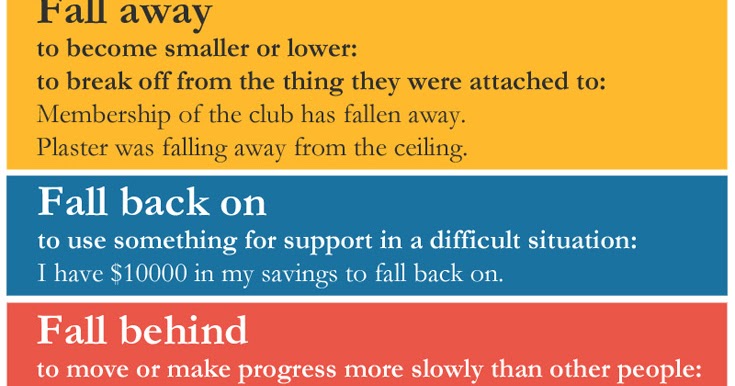 VocabularyPage: Phrasal verbs with Fall