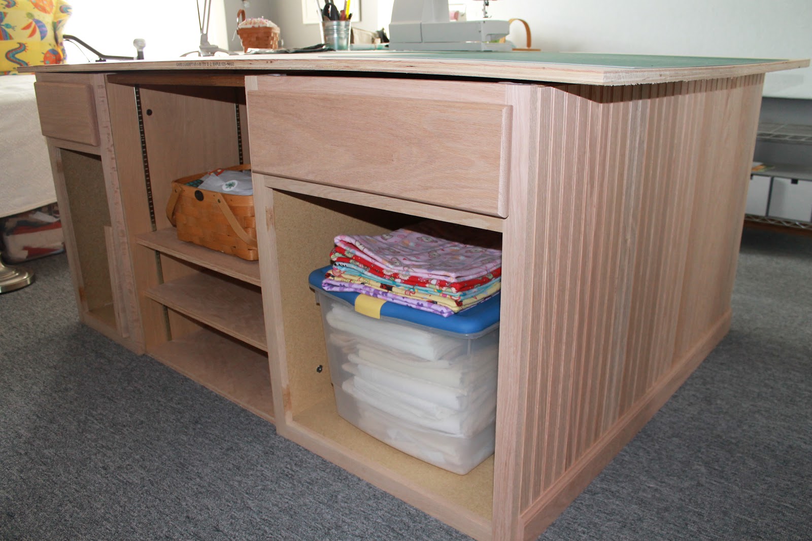 SunShine Sews...: Custom Sewing Table Progress