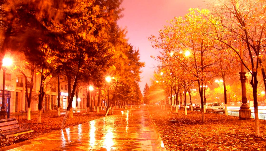 Autumn Street Wallpaper | Wallpapers Gallery