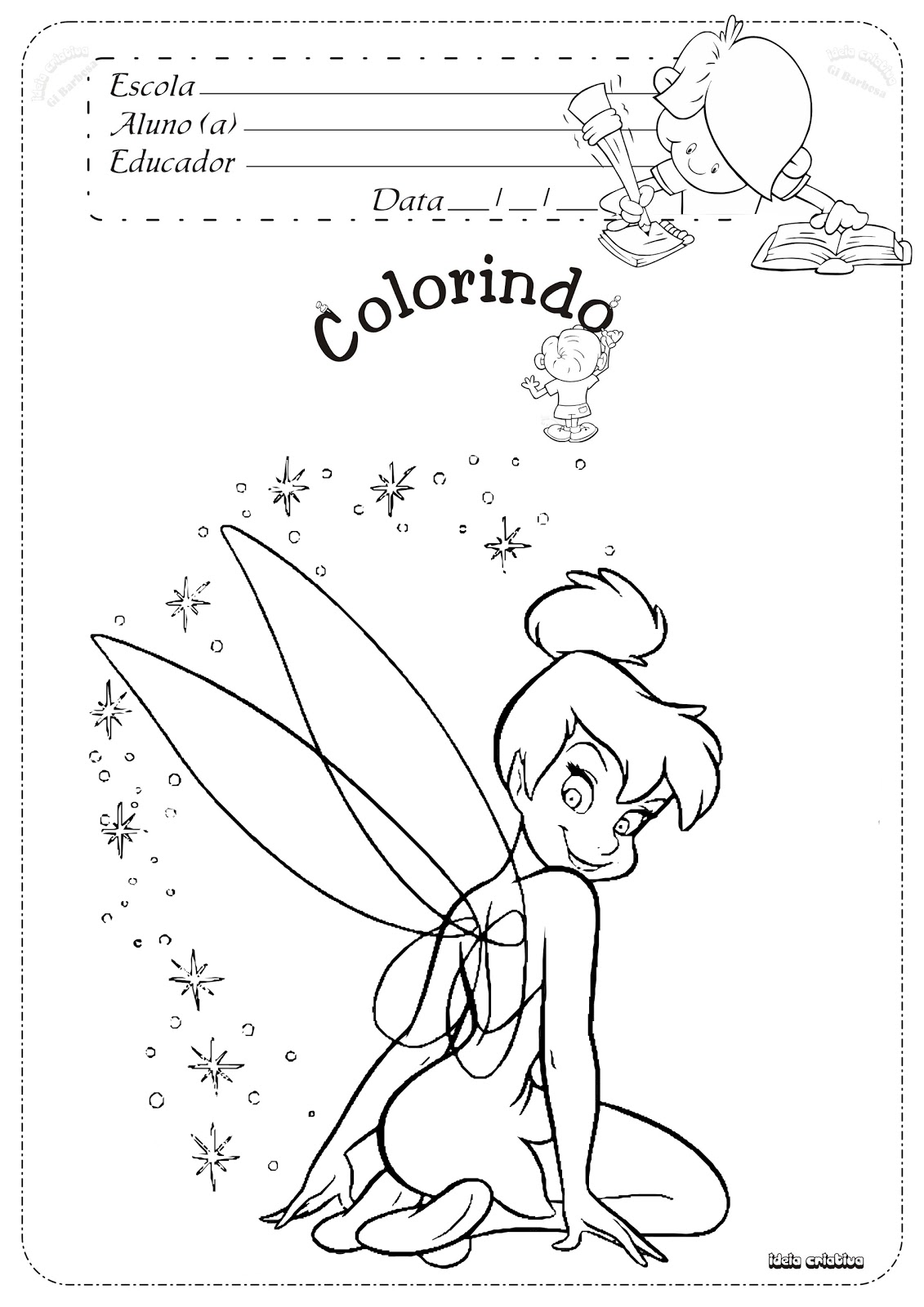 Fada Sininho Colorir