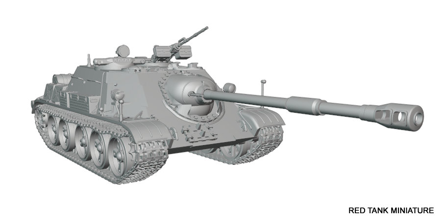 Gulumik Military Models: RESIN KIT 1/72 R72060 SU-122-54 Late RED TANK MINIATURE