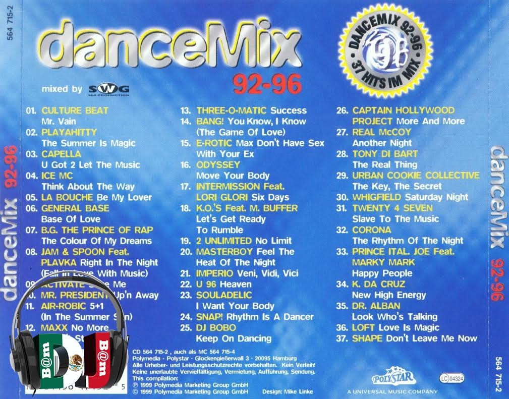 La Comunidad Del Vinilo: MegaMix - Dance Mix 92-96 - Dj Bam Bam