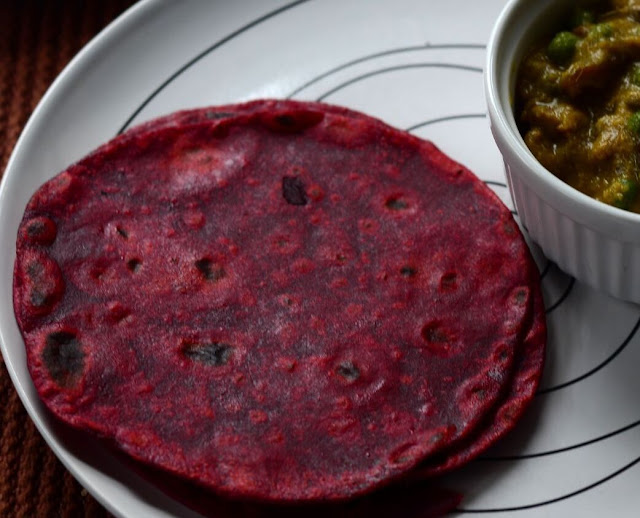 Flavours and Tastes: Beetroot Chappathi