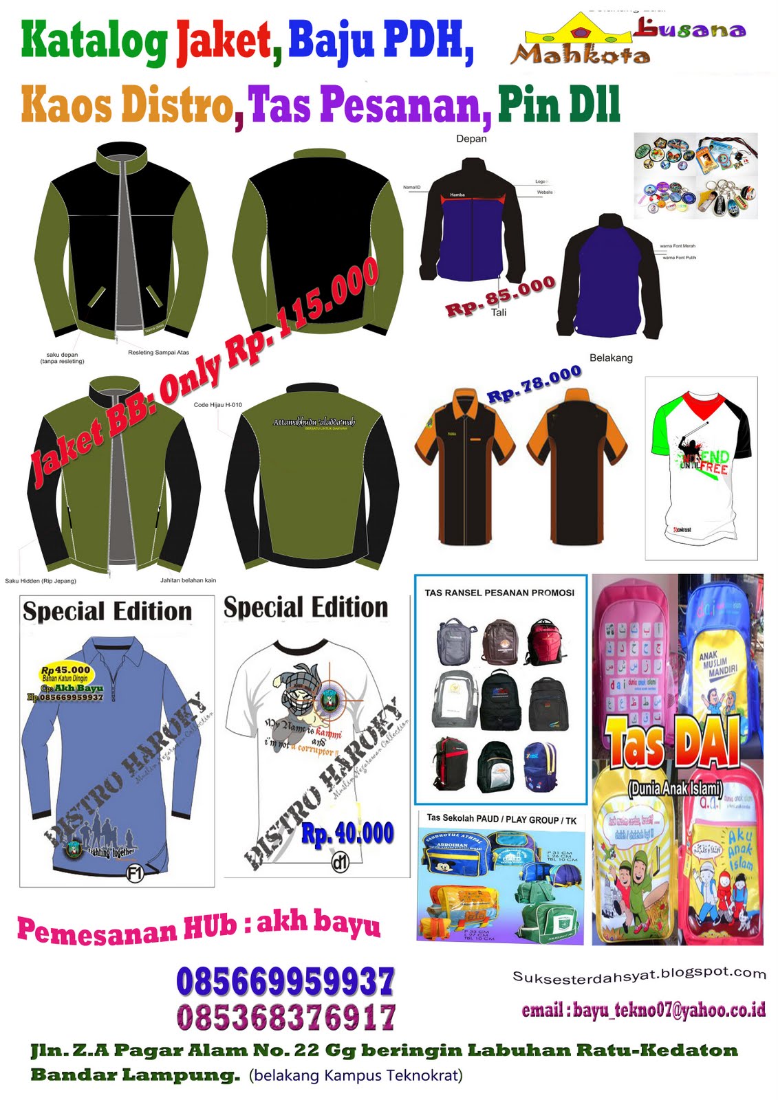 pamflet konveksi ~ Konveksi Bagus