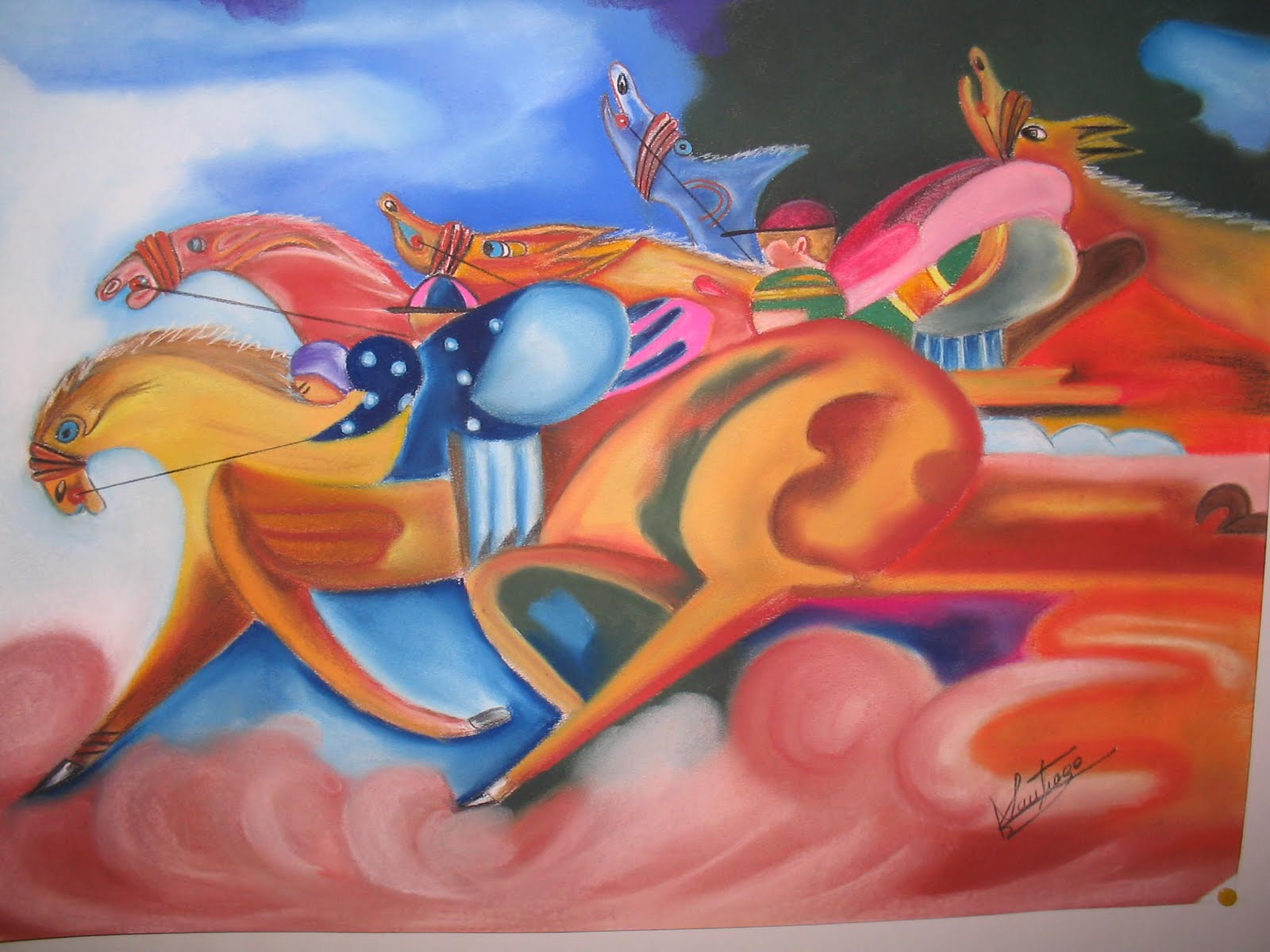 La pintura de Santiago: LA RECTA FINAL y LA ESPERA