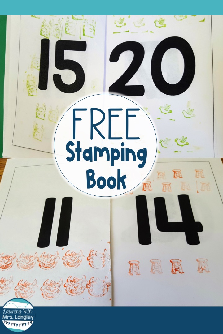 Number Stamping FREEBIE! | Learning with Mrs. Langley