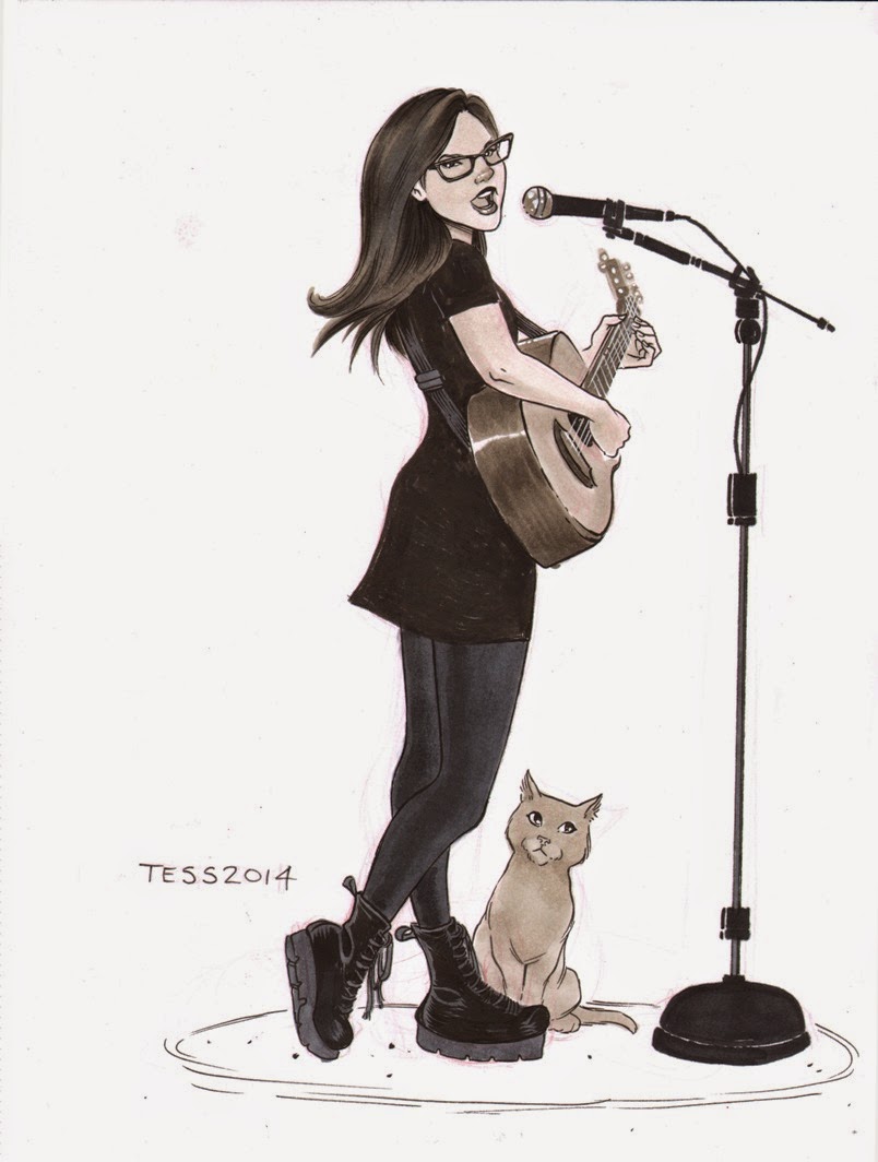 Tess Fowler:Artist By Blood And Trade: Lisa Loeb 90s commission 2014