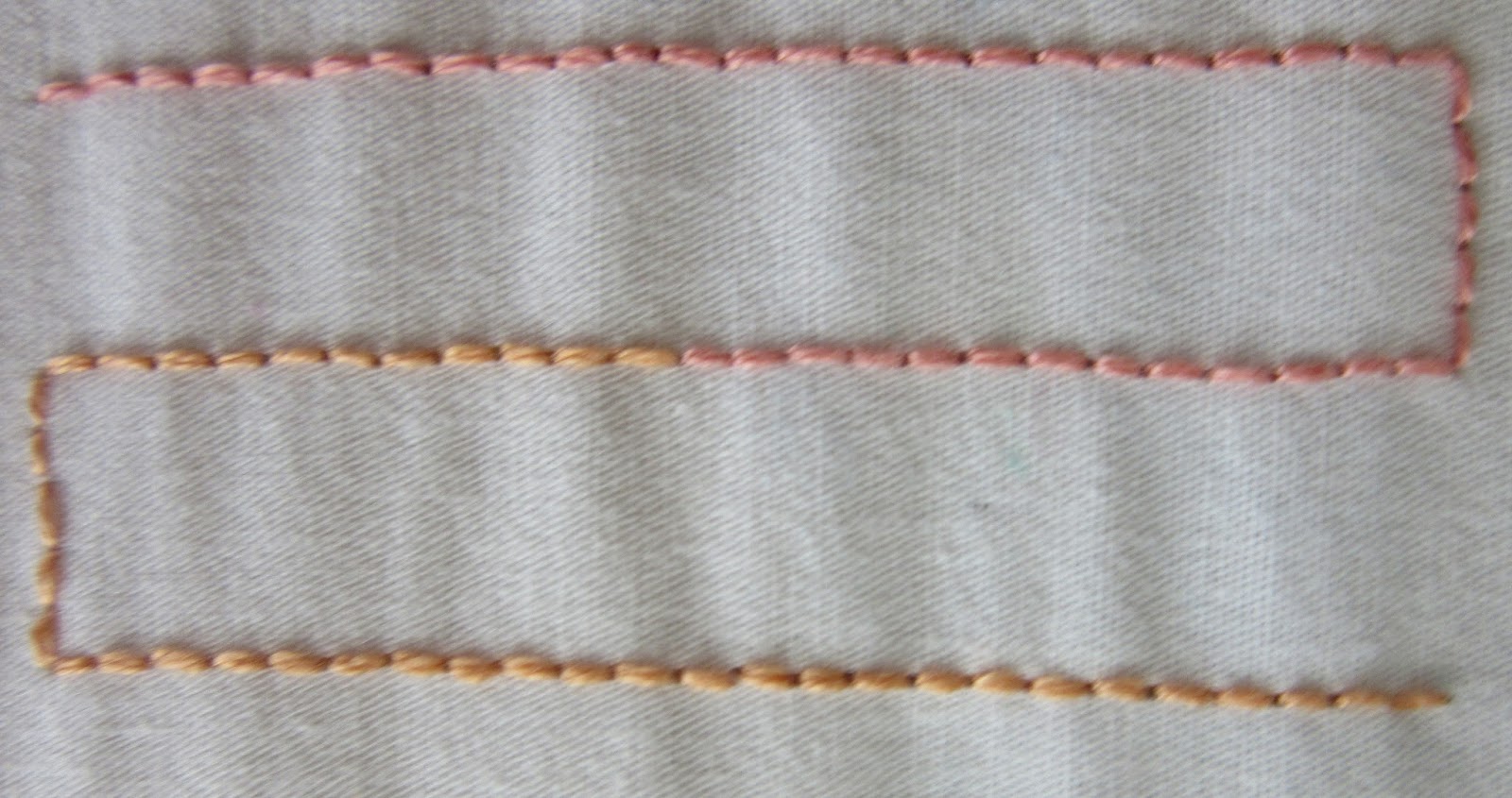 Queenie's Needlework: Friday Homework for Lesson 2: Back Stitch