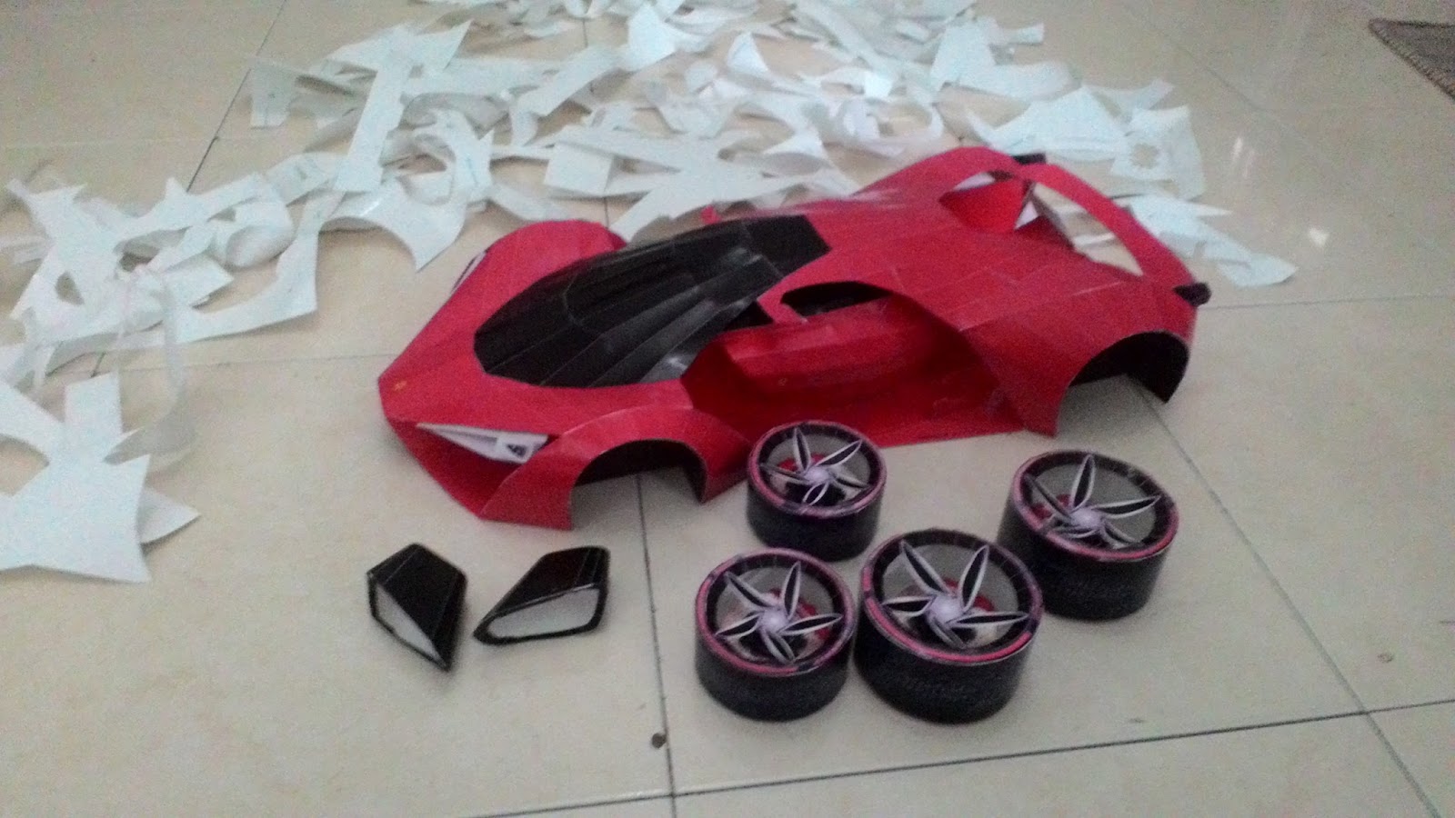 omak creative: FERRARI F80 CONCEPT DIY PAPERCRAFT