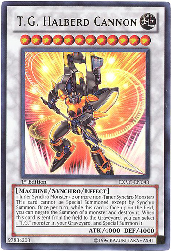 Yugioh Featured Cards: T.G. Halberd Cannon (EXVC-EN043)