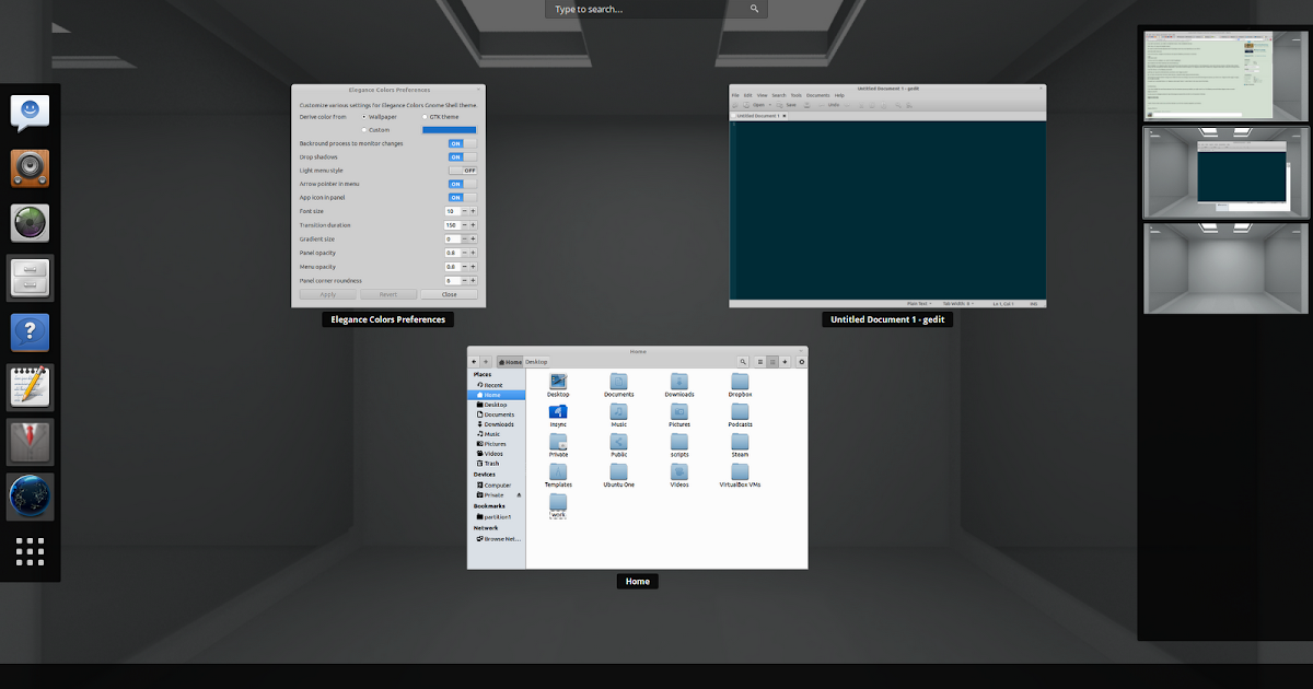 Highly Customizable, Chameleonic GNOME Shell theme `Elegance Colors ...
