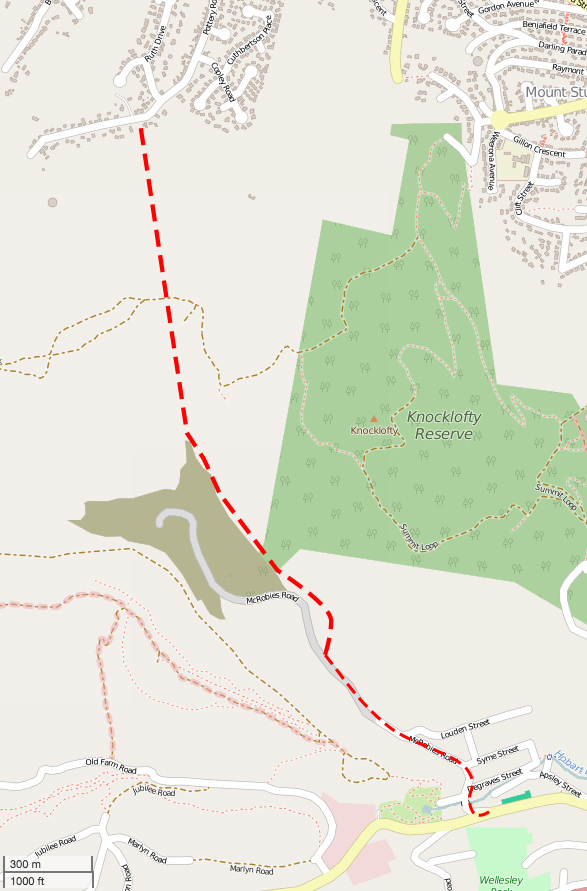 Diary of Dadness: South Hobart - Lenah Valley round trip