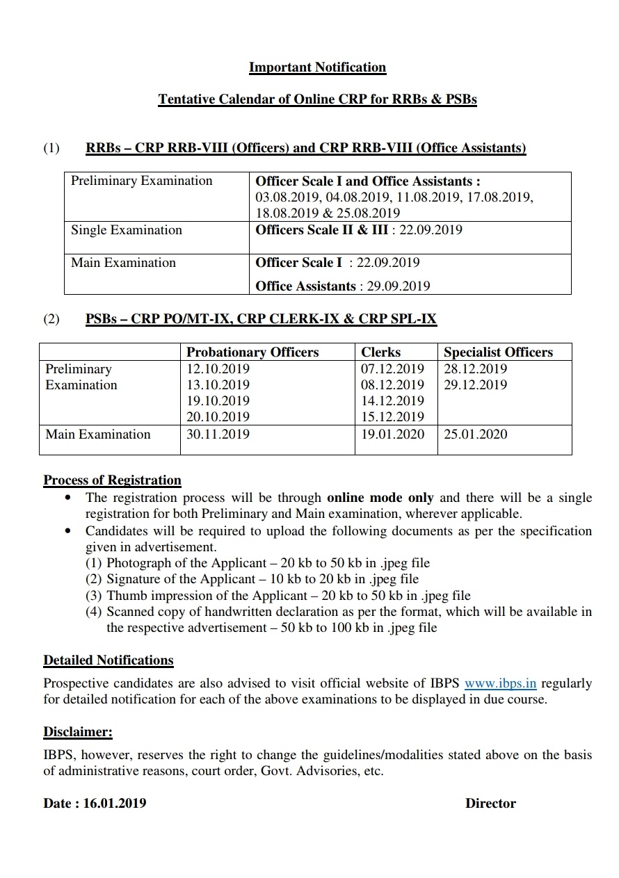 IBPS Calendar 2019-20 Released | Check IBPS Exam Dates