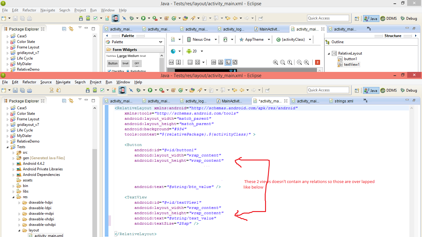 Mobile Applications : Layouts : Relative,Linear,Grid,Table,TableRow