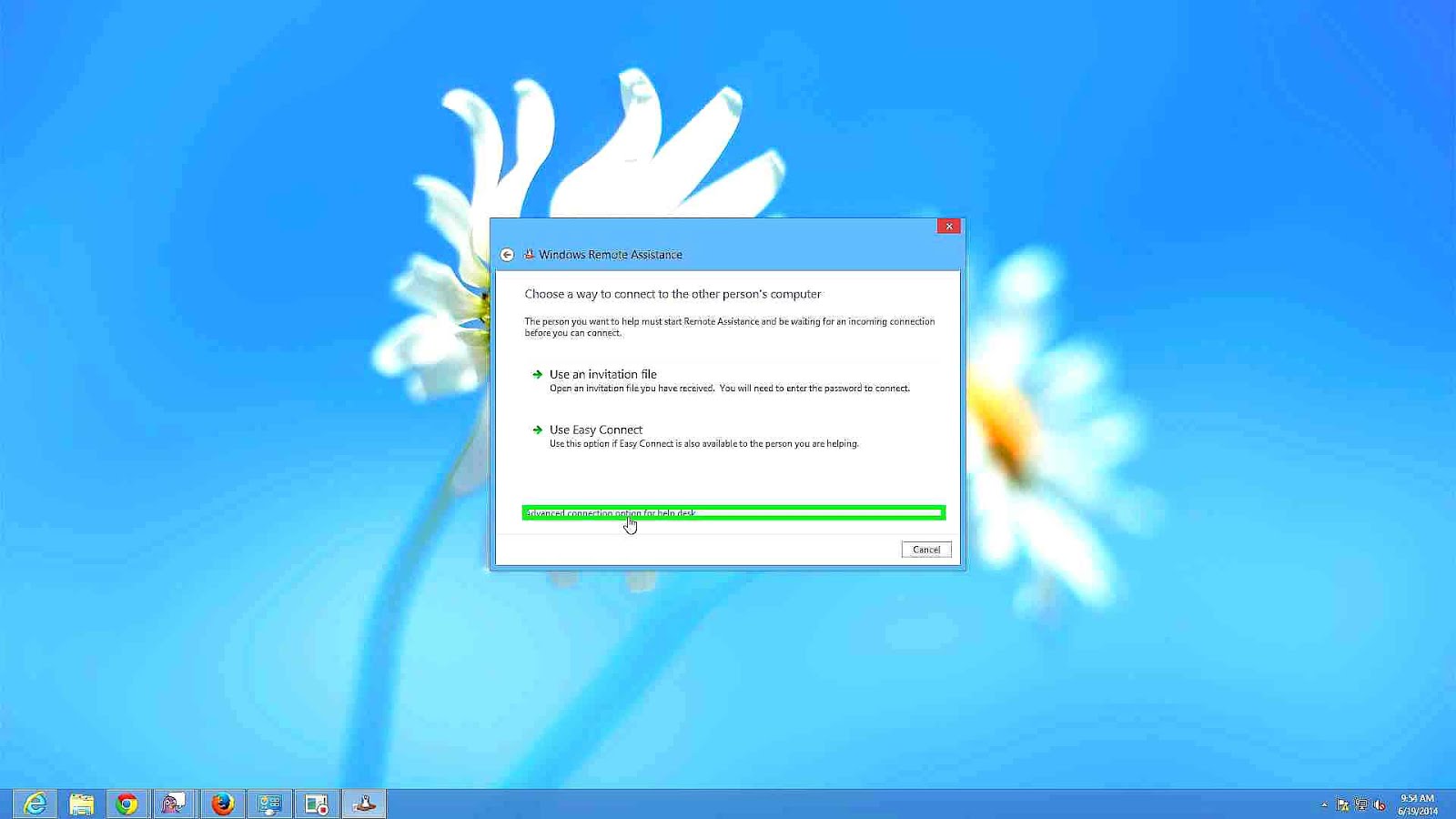 Windows Remote Assistance Easy Connect - Assist Choices