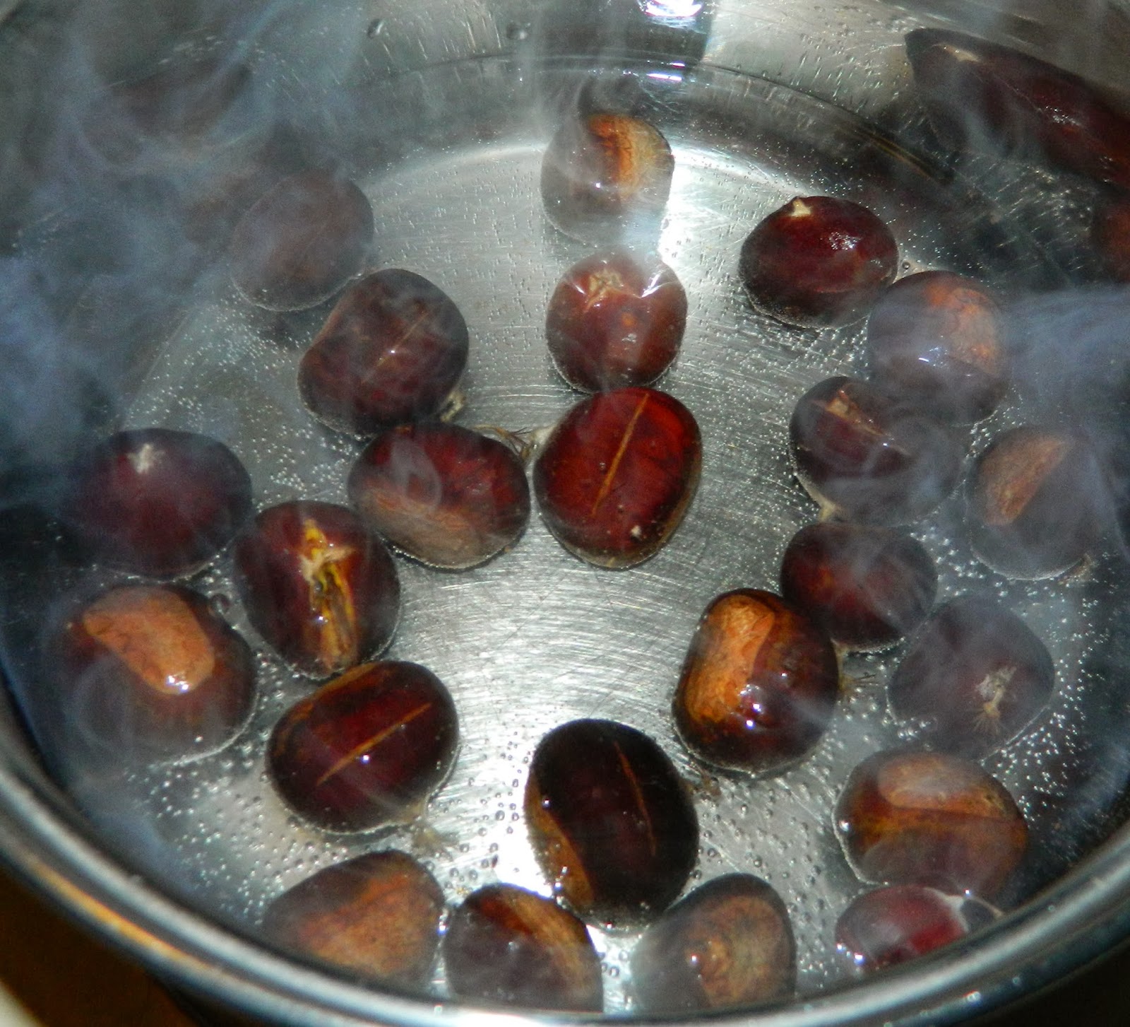 Lise's Log Cabin Life: Roasting Chestnuts