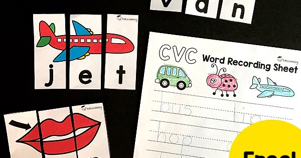 Free CVC Picture Puzzles | Totschooling - Toddler, Preschool ...