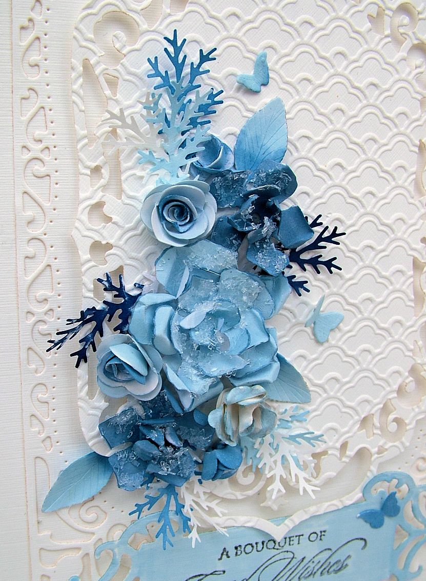 Daizy-Mae-Designs: Bouquet of blue flowers card
