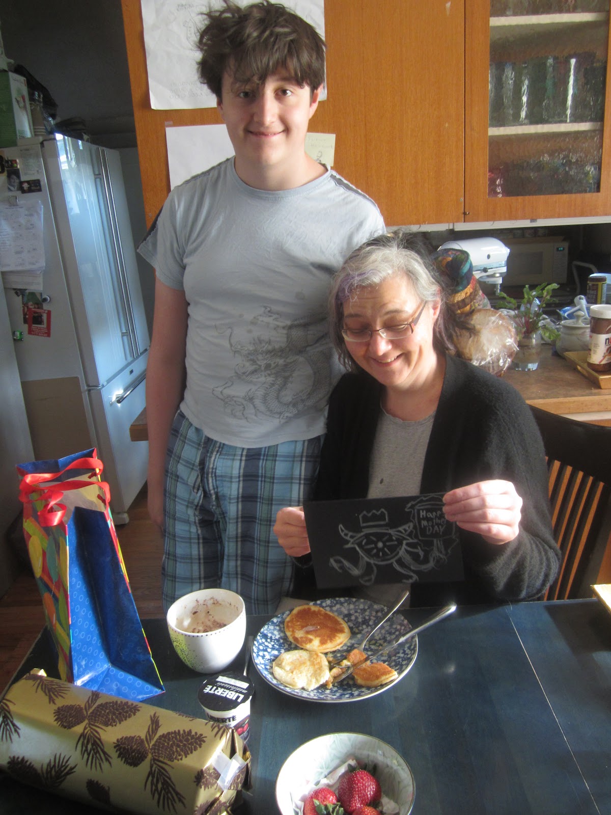 Gerald Saul: Mother's Day aero press coffee and Victor Sawa