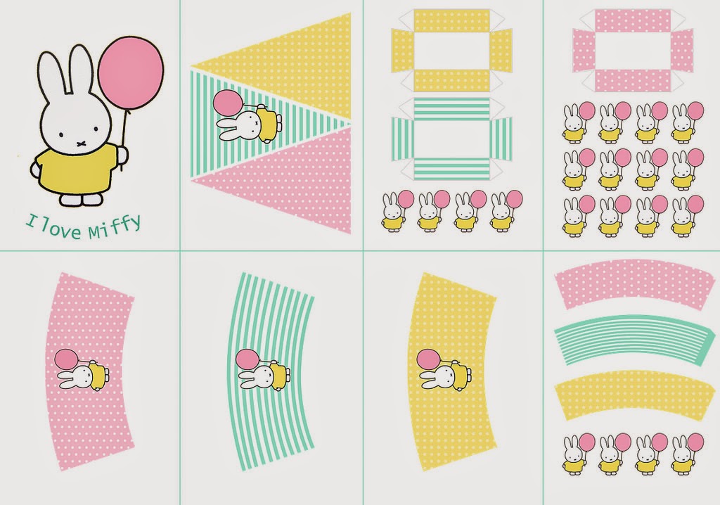 I love Kawaii: Miffy Free Printable Party Kit
