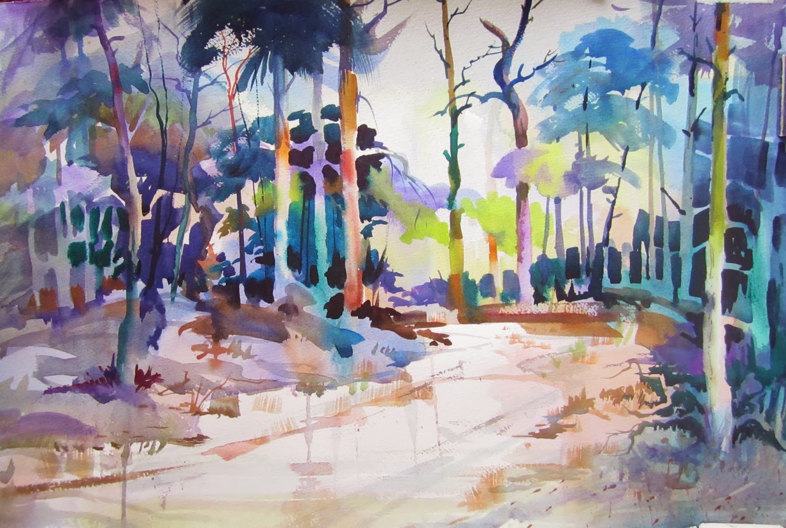 Carol Jessen's Watercolor World: Negative Painting