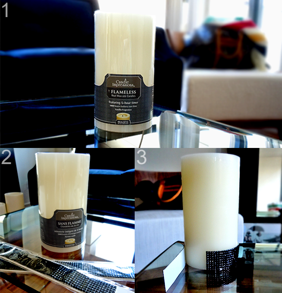 Candle Impressions Flameless Candle Blog : DIY Grunge-Glam Flameless Candle