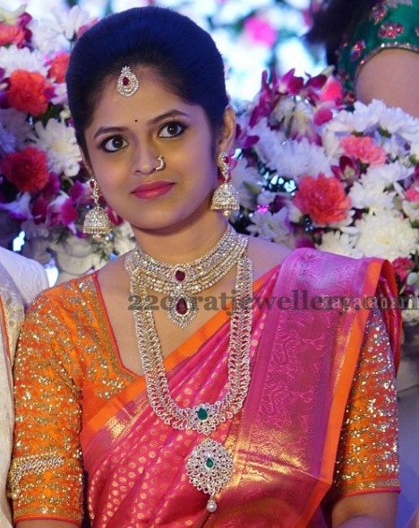 MP Jithender Reddy Daughter Engagement - Jewellery Designs