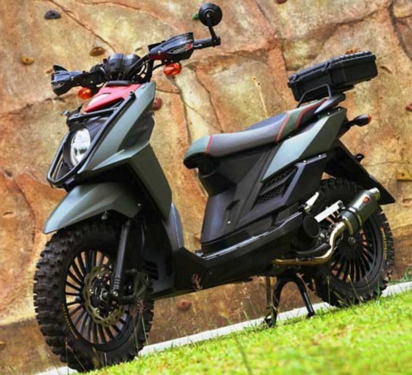 FOTO HASIL MODIFIKASI YAMAHA X RIDE KREATIF - trolomotor