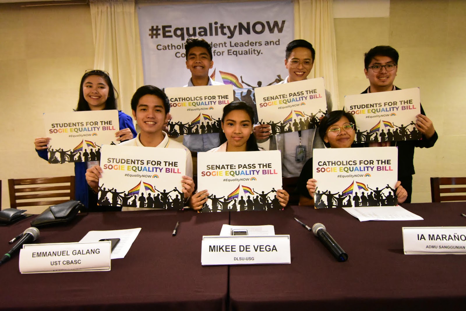 Catholic Student Councils, Student Leaders Push for SOGIE Equality Bill ...