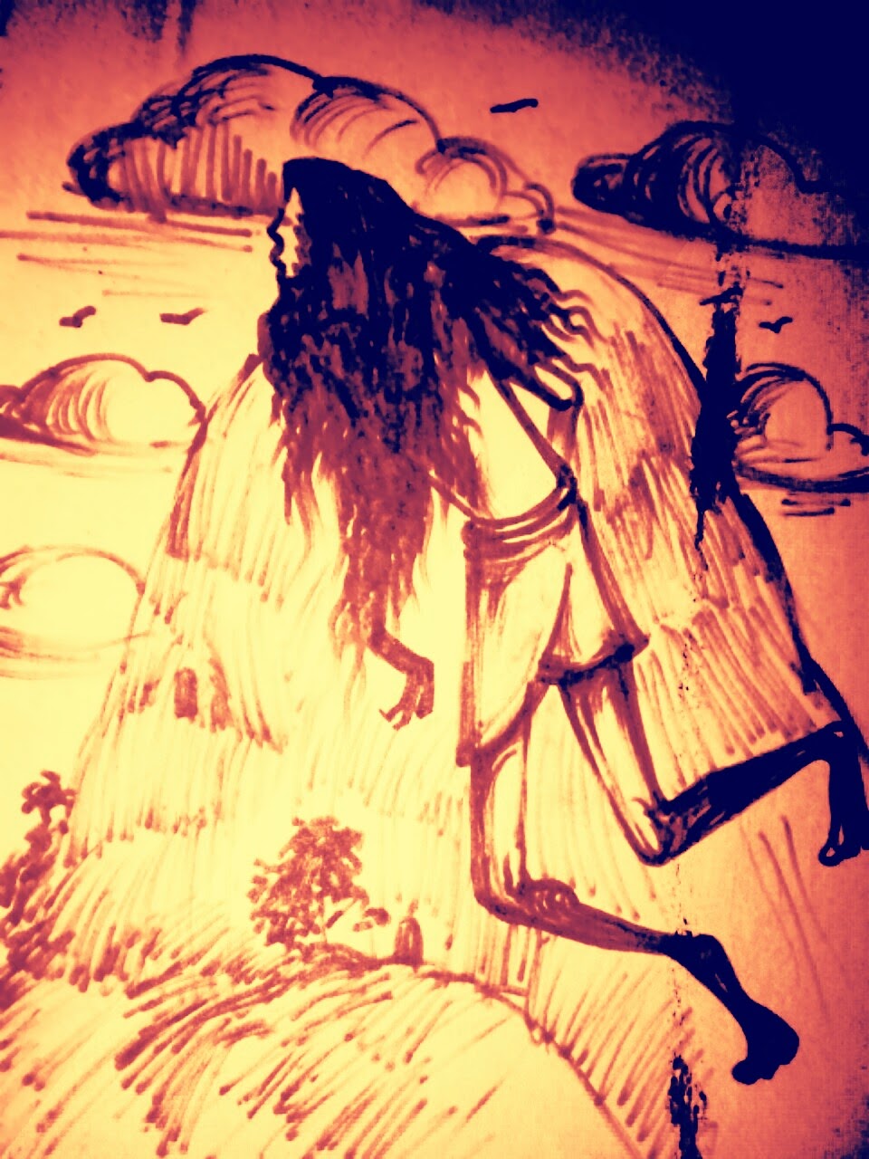 Thiruvannamalai siddhar Inspirational Art By Karthigainathan: siddhar image