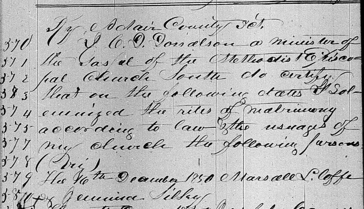 The Edward Coffey Project: Marshall L. Coffey (1819-1904)