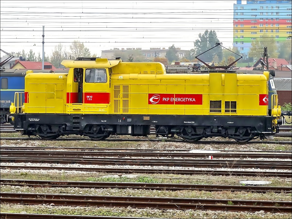 SM42-150 manewruje na stacji Kielce Herbskie | Kolejowe Kielce