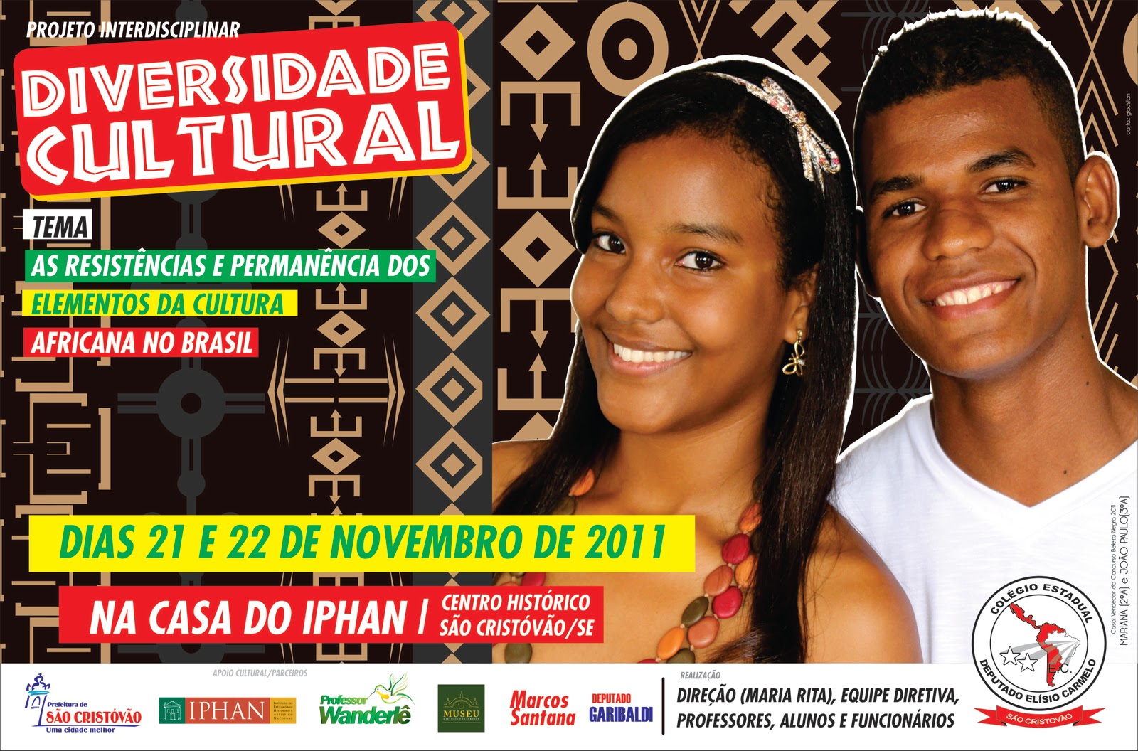 GLADSTON BARROSO: CARTAZ DO PROJETO DIVERSIDADE CULTURAL DO COL EST DEP ...
