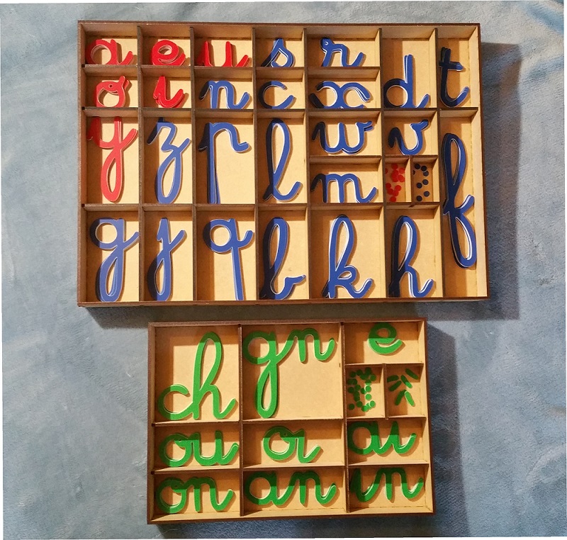 Trésor de joie Montessori: Les alphabets mobiles