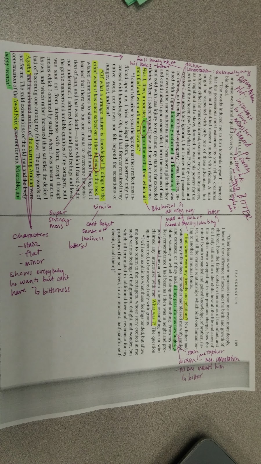 Mrs. Robison's Blog: Frankenstein Tone Unit