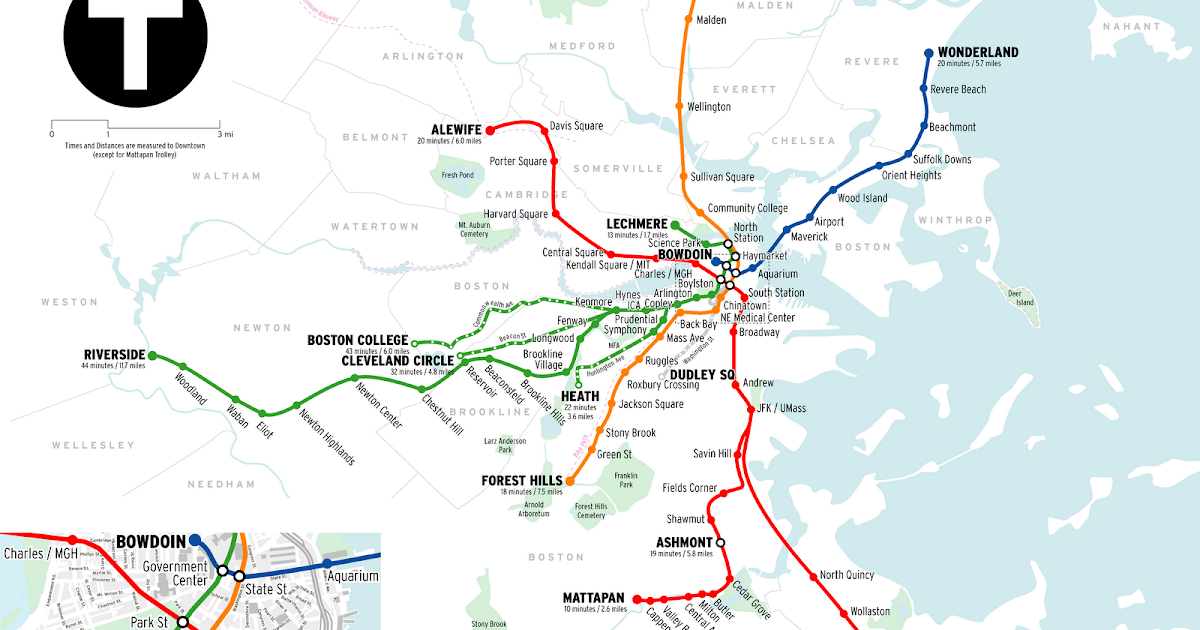 Maximizing Progress: Real MBTA ~ Geographically Correct Route Map
