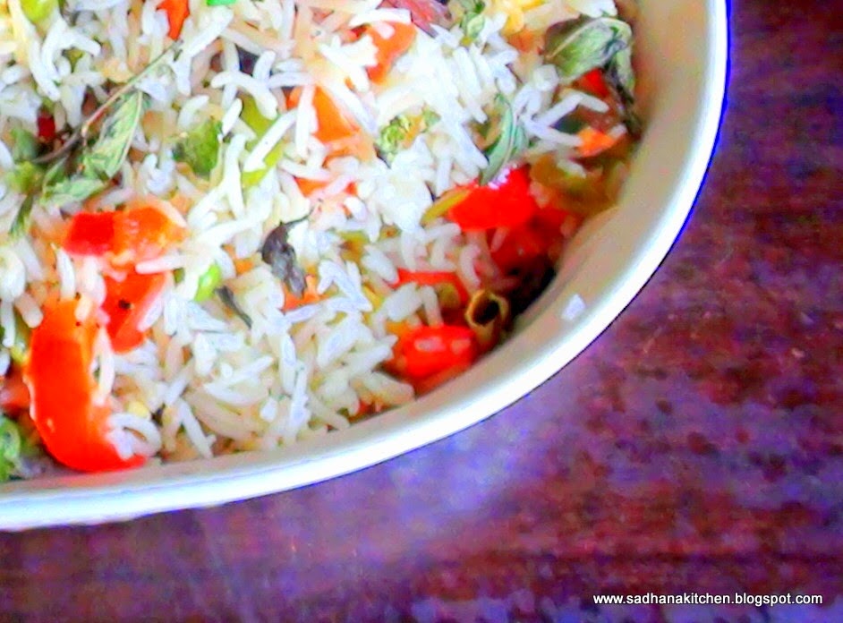 Madappalli - Temple's Kitchen: 423: Navratan Pulao-Cooked rice and ...
