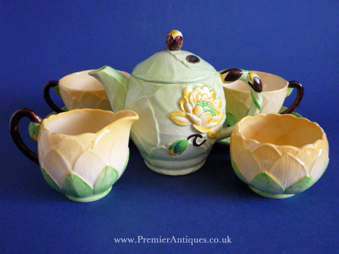 Premier Antiques: Carlton Ware 'Water Lily' Tea for Two
