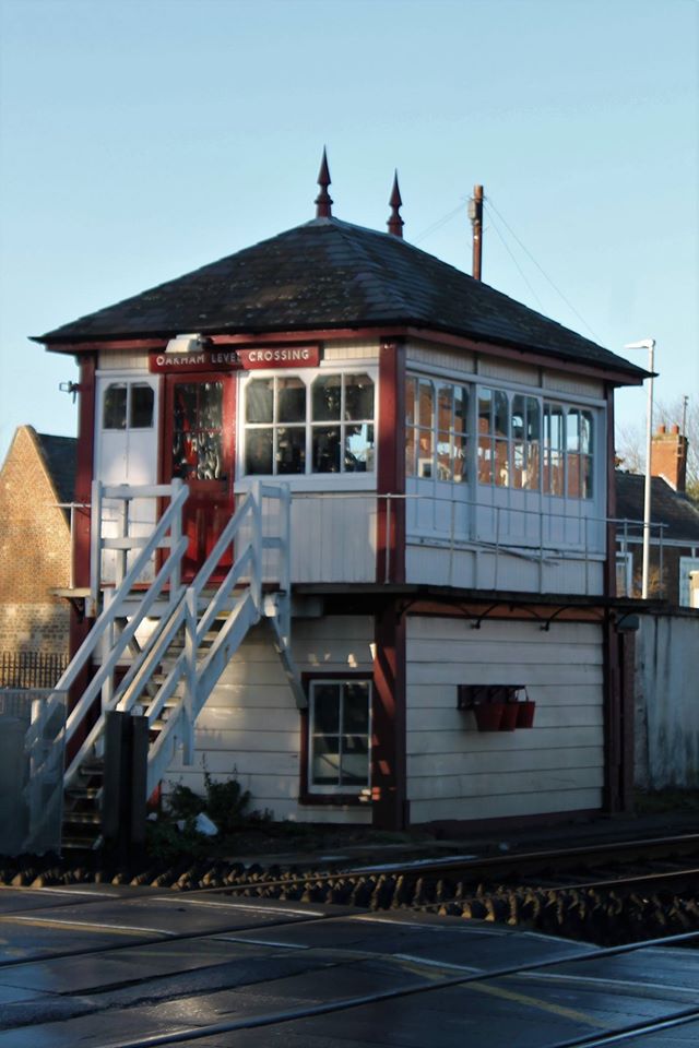 Martin Brookes Oakham: Oakham Level Crossing Signal Box Oakham Rutland 2017