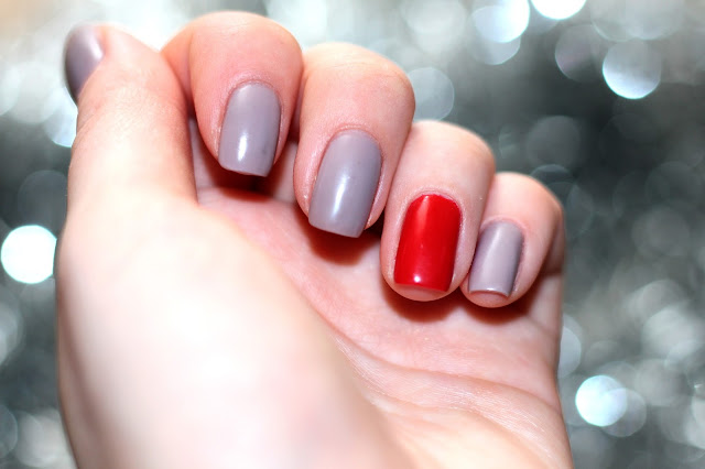 MANICURE ŚWIĄTECZNY SEMILAC 140 LITTLE STONE & 027 INTENSE RED ...