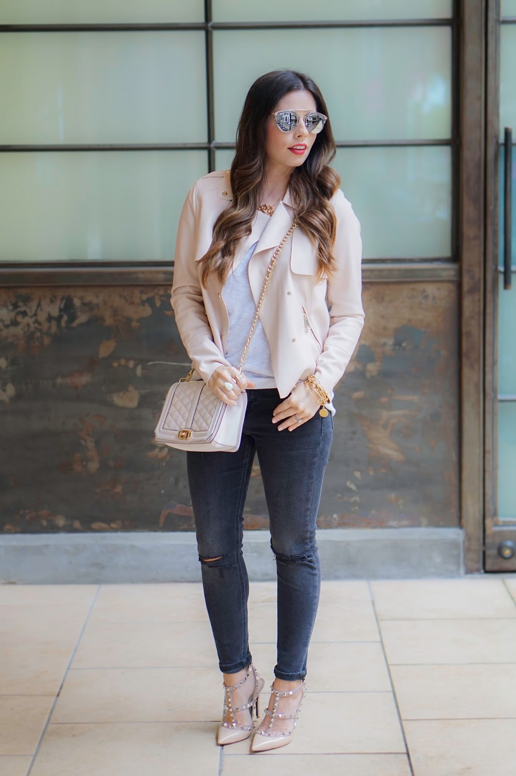 Blush moto jacket…