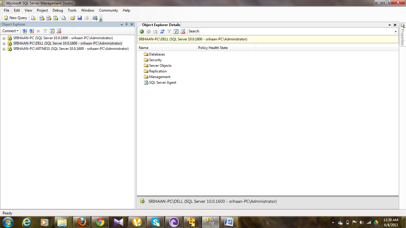 MS SQL SERVER DBA: Mirroring Configuration