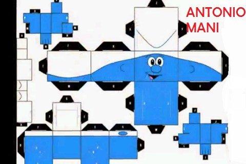 Santa Clara Artesanato: Papercraft Smurfs