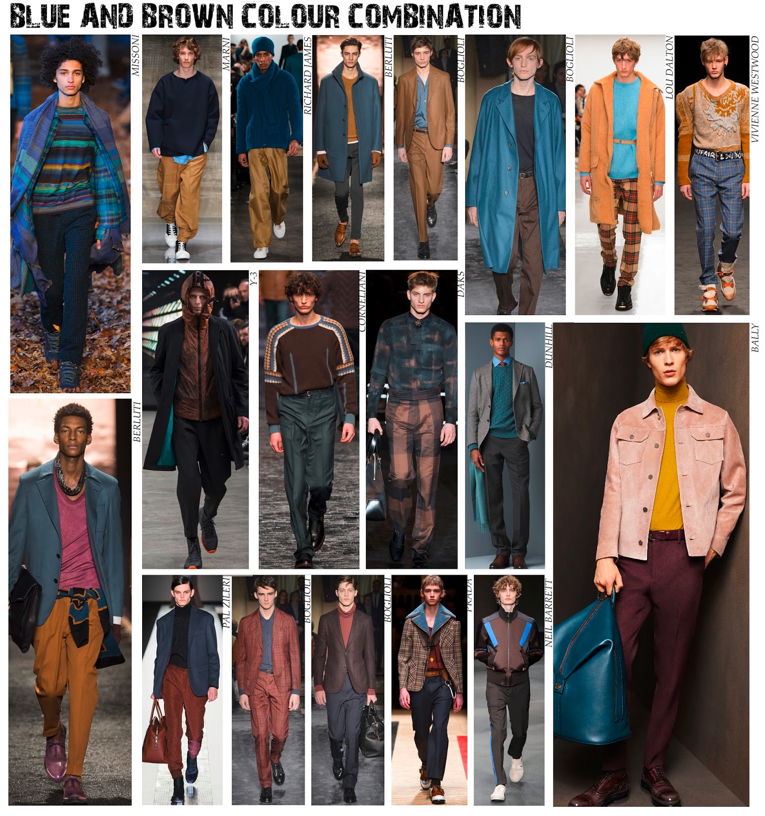 Textile Candy: Autumn/Winter 2016 Menswear trends: Colour palette and ...